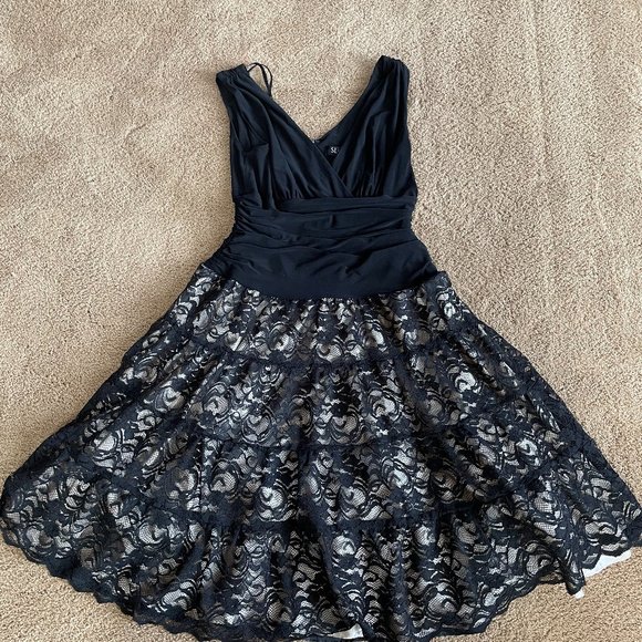 SL Fashions | Dresses | Sl Fashions Black Lacy Party Dress 2 | Poshmark